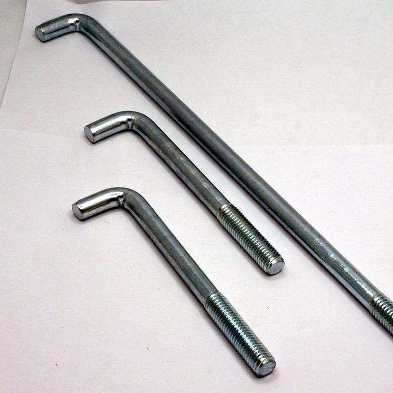 L-shaped anchor bolt